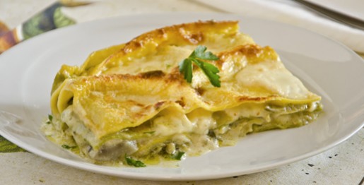 Lasagna con cardi e taleggio